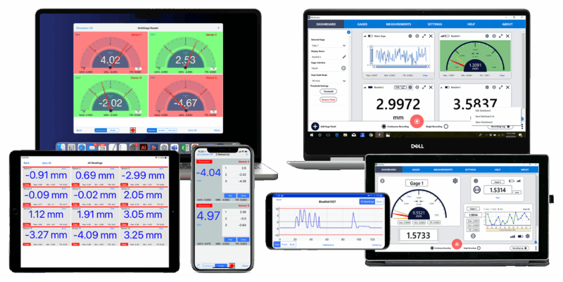 MultiGage: Advanced Wireless Measurement Software - Motionics LLC